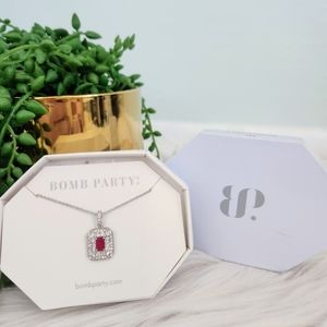 Bomb Party | Jewelry | Nwt Bomb Party Ruby Fused With Genuine Quartz ...